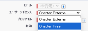 Chatter FreeとChatter Externalの違い